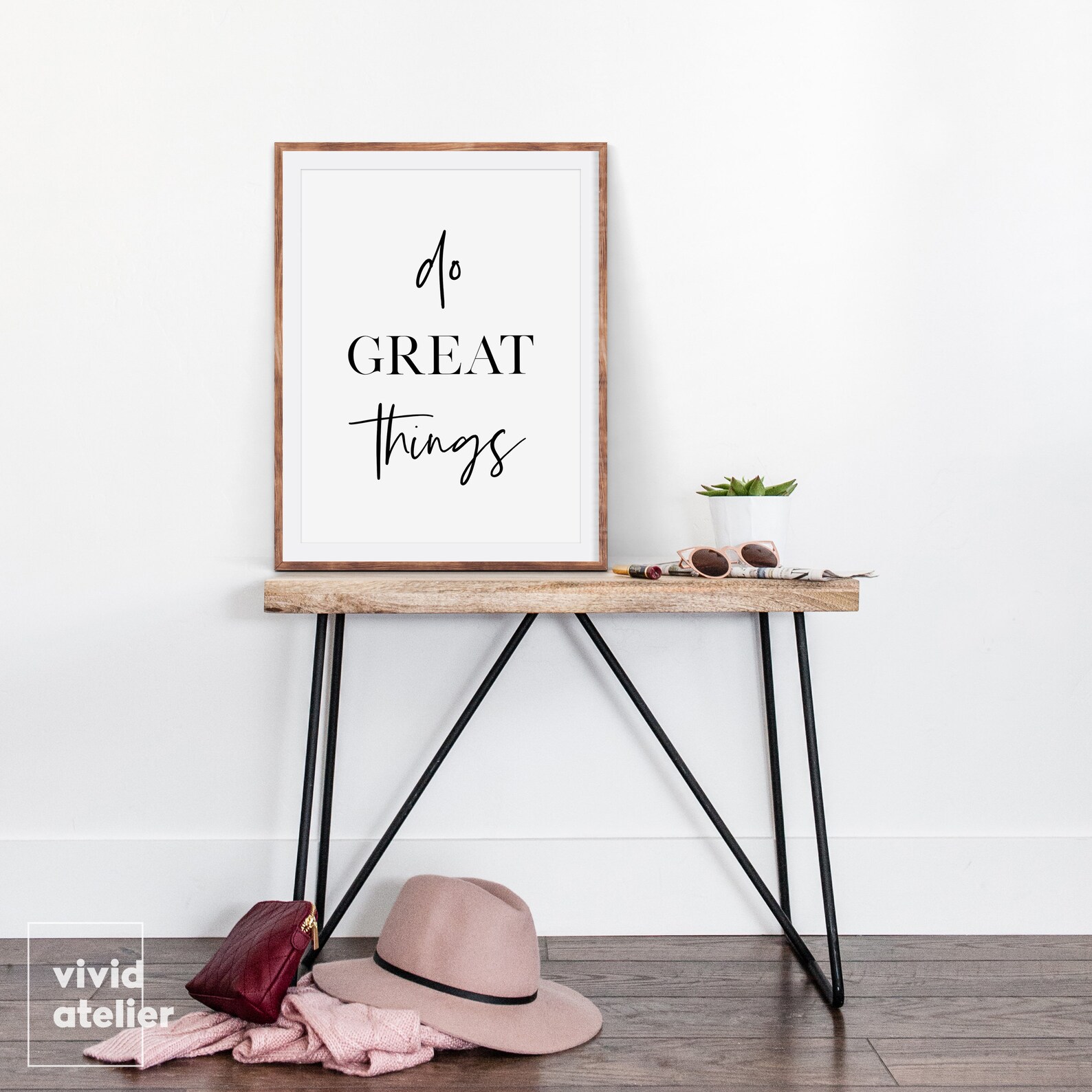 Do Great Things Print Quote Prints Inspirational Prints | Etsy