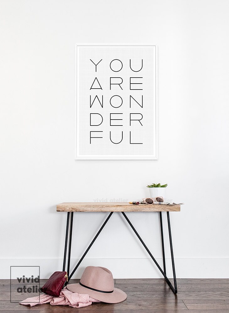 Typography Poster Quote Print Inspirational Quote Modern | Etsy