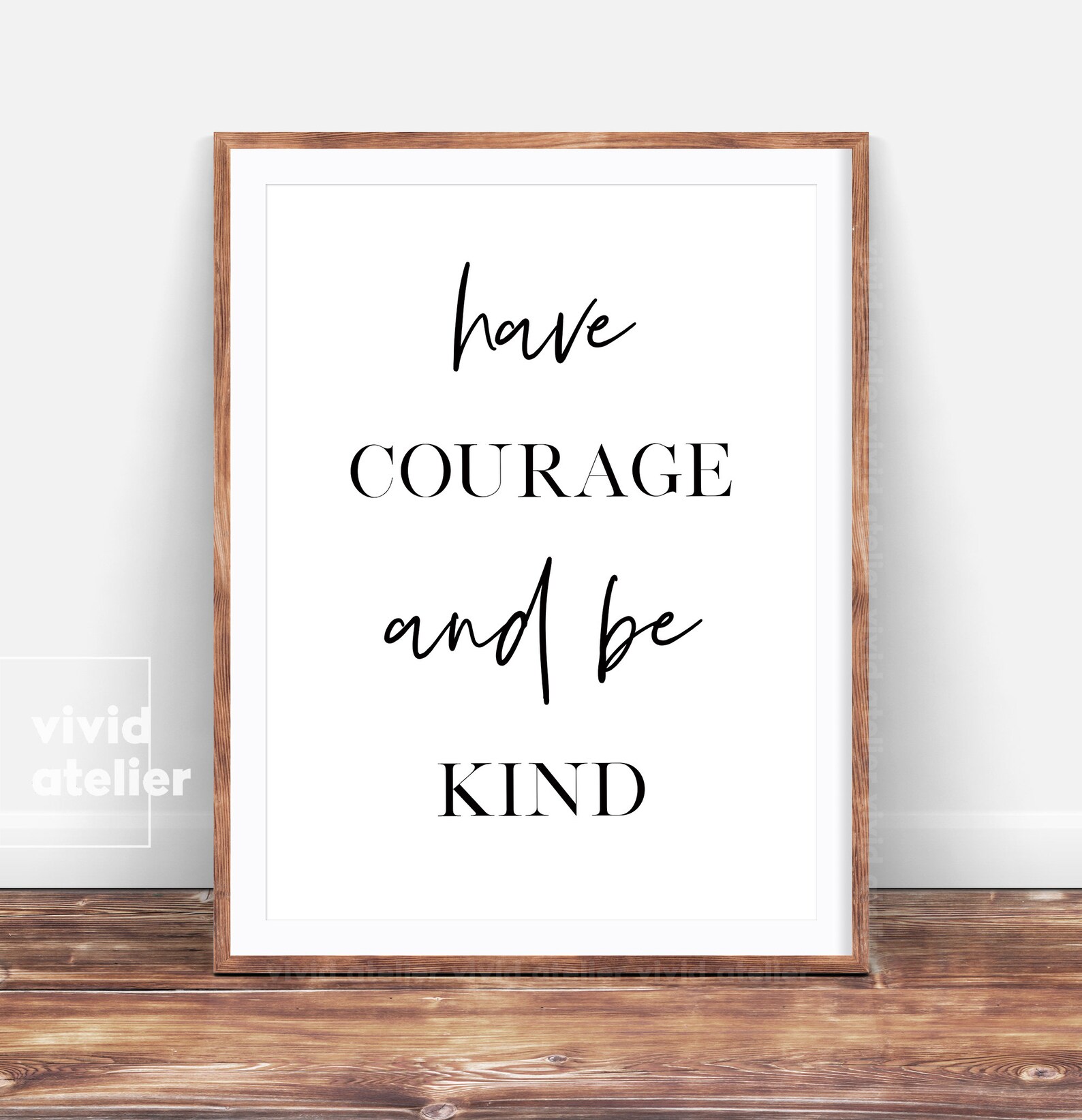 Have Courage and Be Kind Print Nursery Decor Inspirational - Etsy