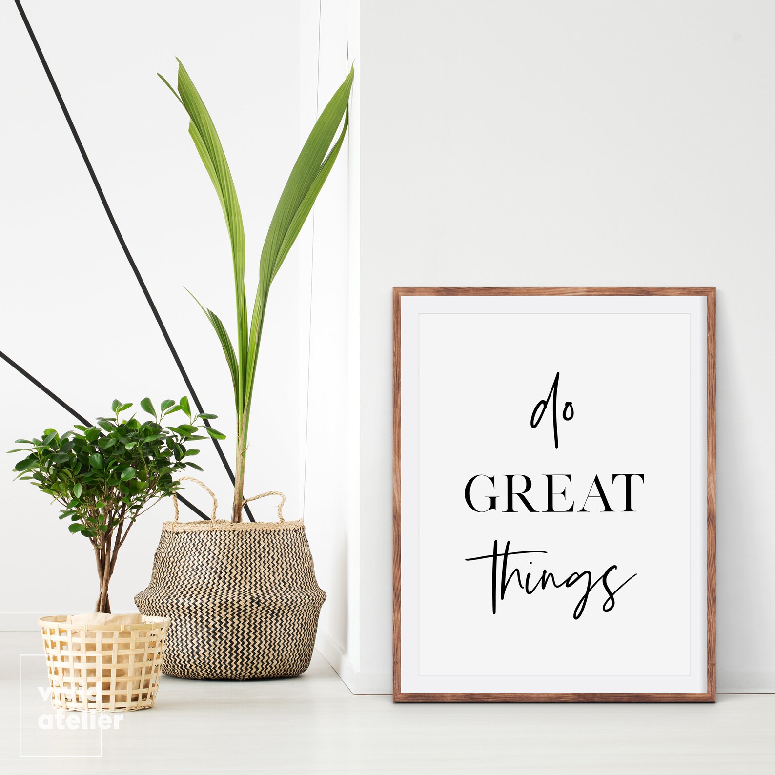 Do Great Things Print Quote Prints Inspirational Prints | Etsy