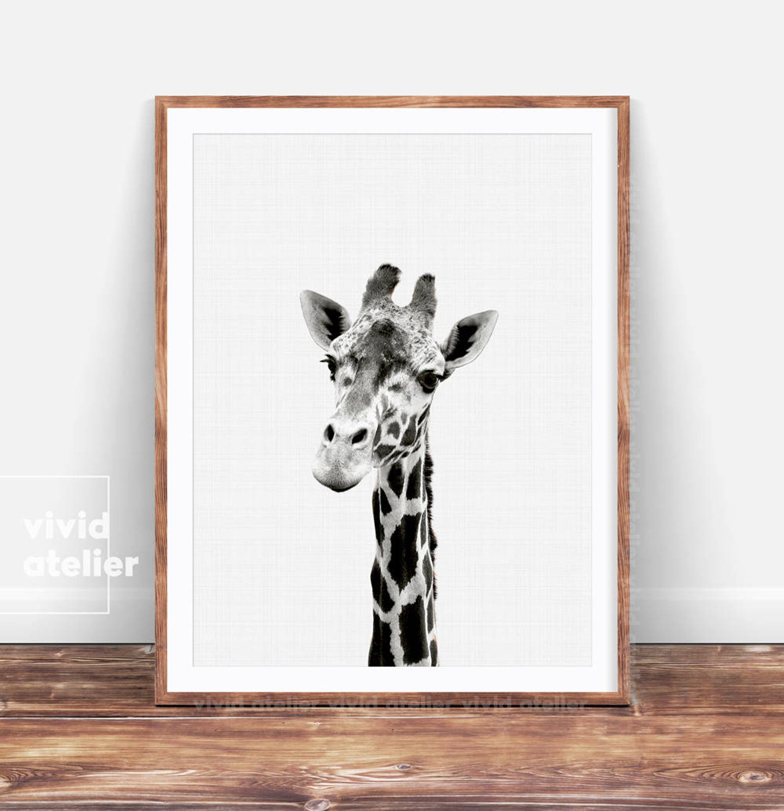 Giraffe Print Giraffe Wall Art Nursery Animal Prints - Etsy