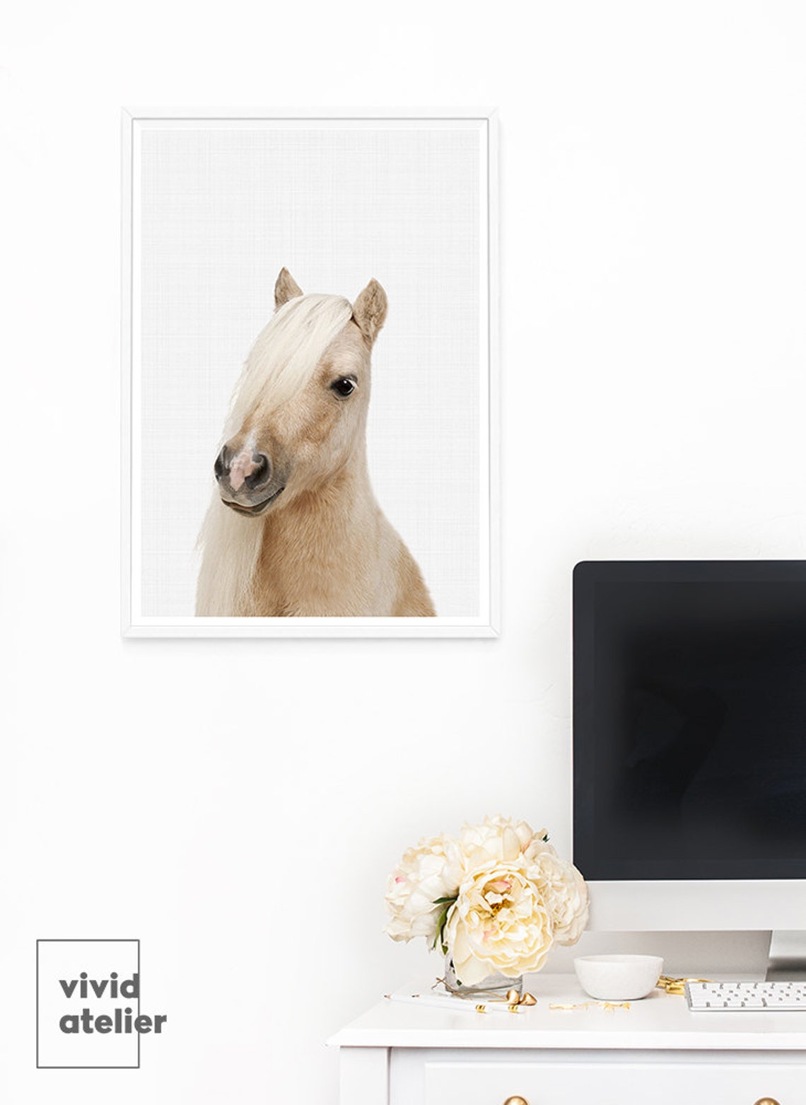 Pony Printable Horse Wall Art Nursery Animal Print Baby - Etsy