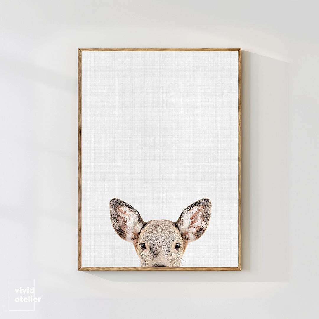 Doe Print, Woodland Nursery Prints, Nursery Wall Art, Nursery Decor ...