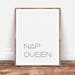 Nap Queen Print, Napqueen, Baby Girl Nursery, Girls Bedroom Decor, Baby ...