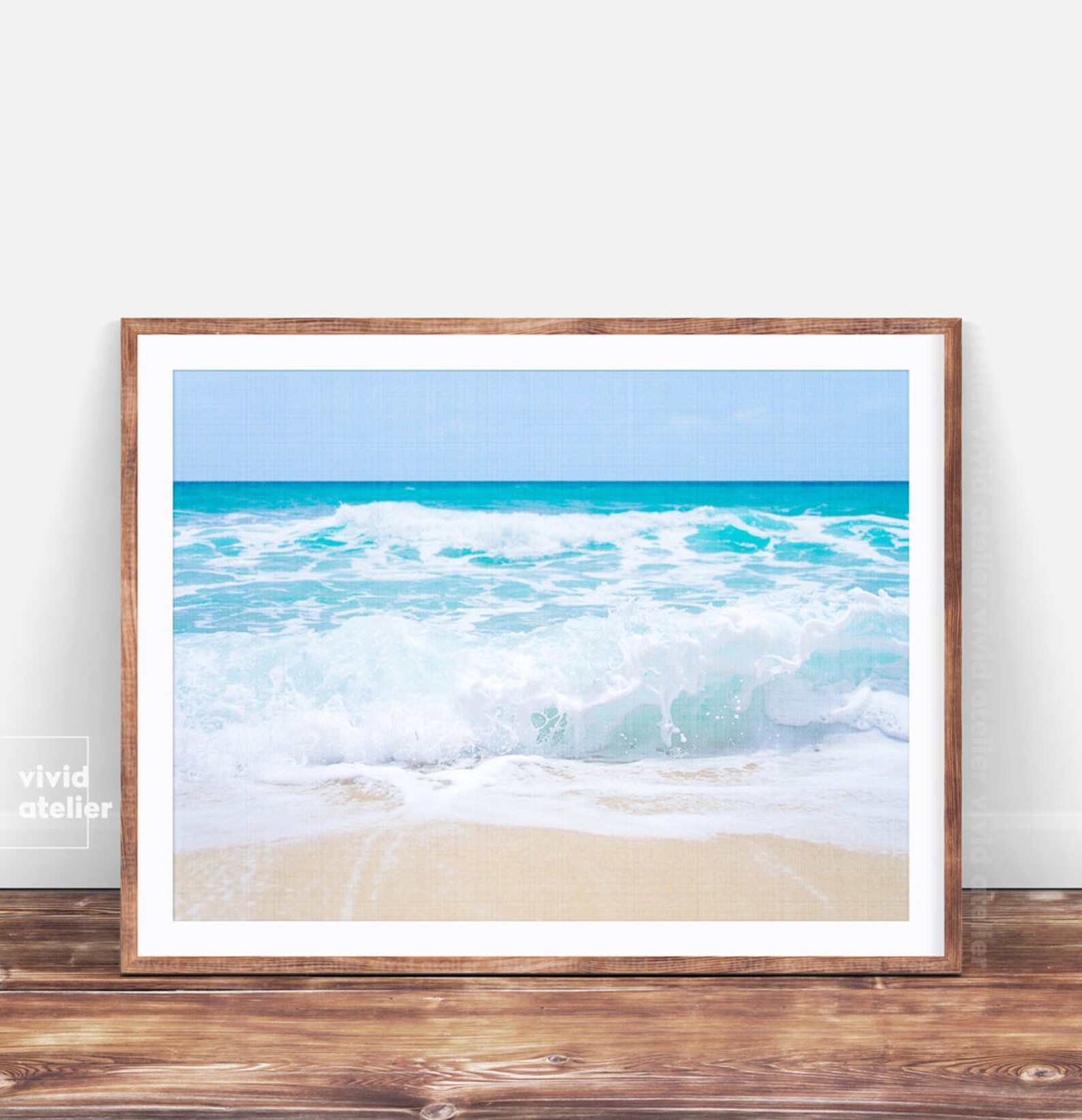 Waves Print Beach Waves Wall Art Print Coastal Decor Beach - Etsy India