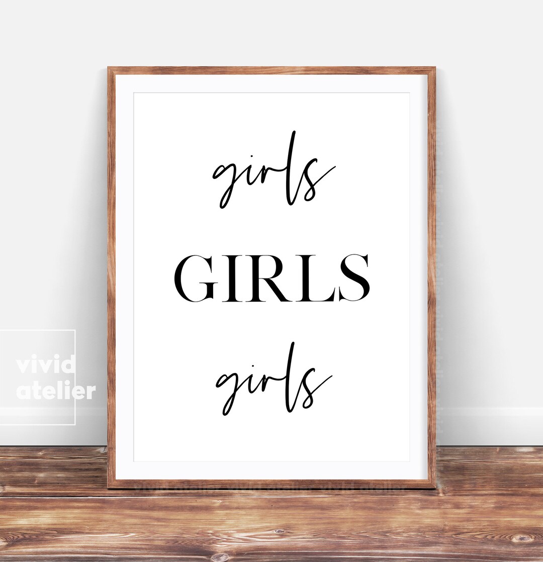 Girls Print, Girls Wall Art, Gift for Her, Girls Nursery Decor, Home ...
