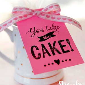 You Take the Cake! - Gift Tag - Etsy