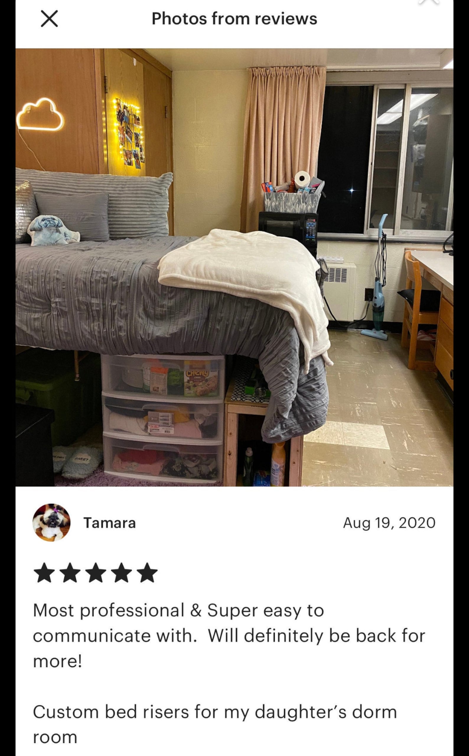 College Dorm Bed Risers 18 Tall as Seen on Penn State | Etsy