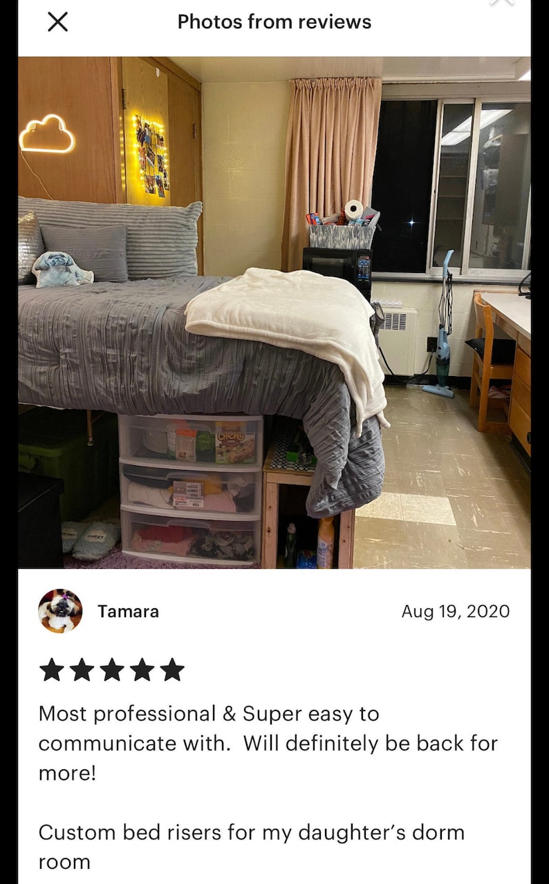 College Dorm Bed Risers (18" Tall)- as Seen on Penn State Message ...