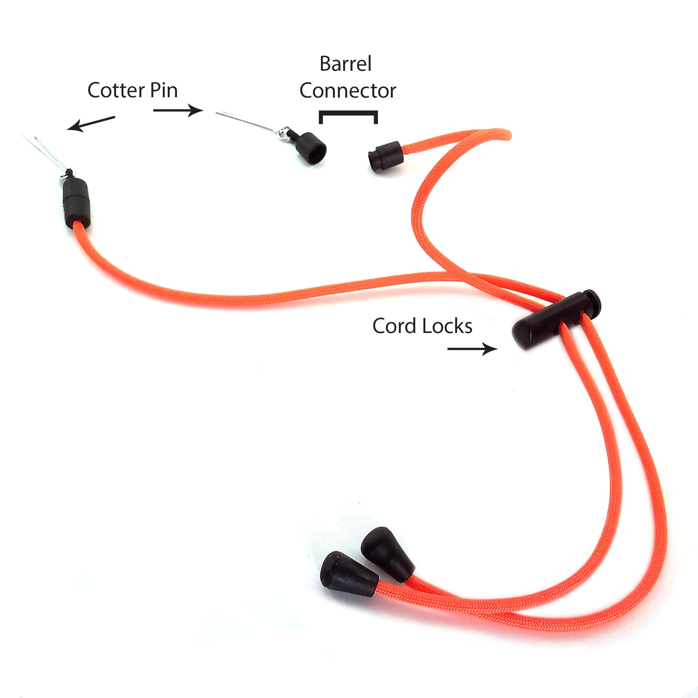 Stampede String With Cotter Pin, Orange 18 Inch Chin Strap - Etsy