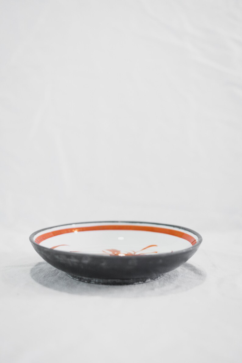 Antique Japanese Porcelain Bowl With Pewter Casing - Etsy