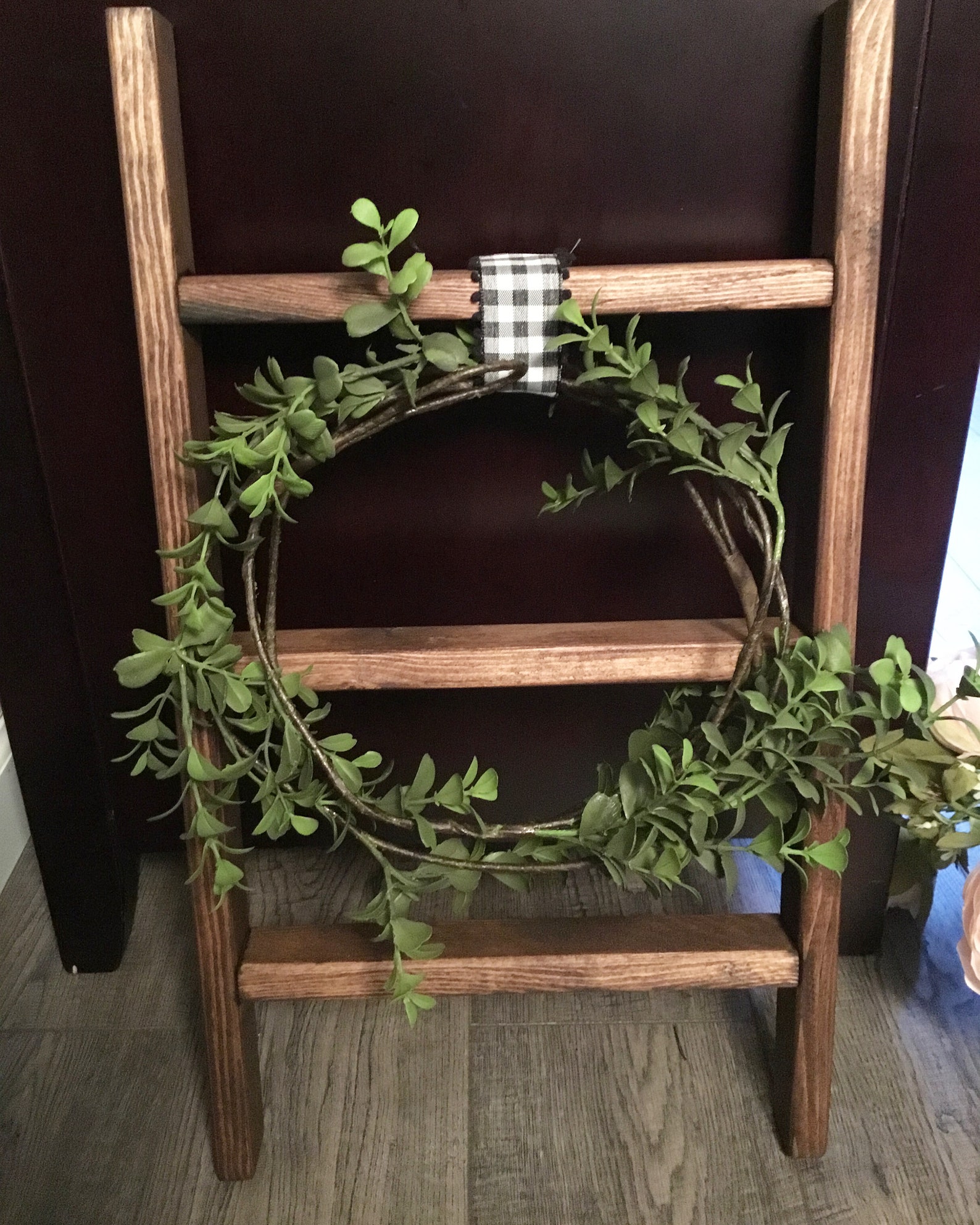 Lunabellahandmade | Farmhouse Tea Towel Ladder | Ladder Rustic Decor ...