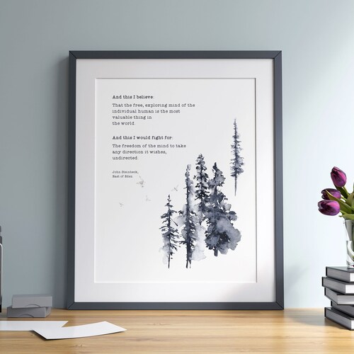 John Steinbeck Quote East of Eden Print Timshel Hebrew - Etsy