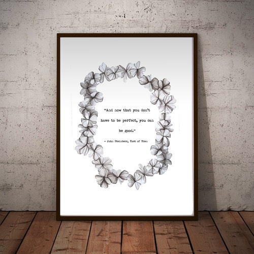 John Steinbeck Quote East of Eden Print Timshel Hebrew - Etsy