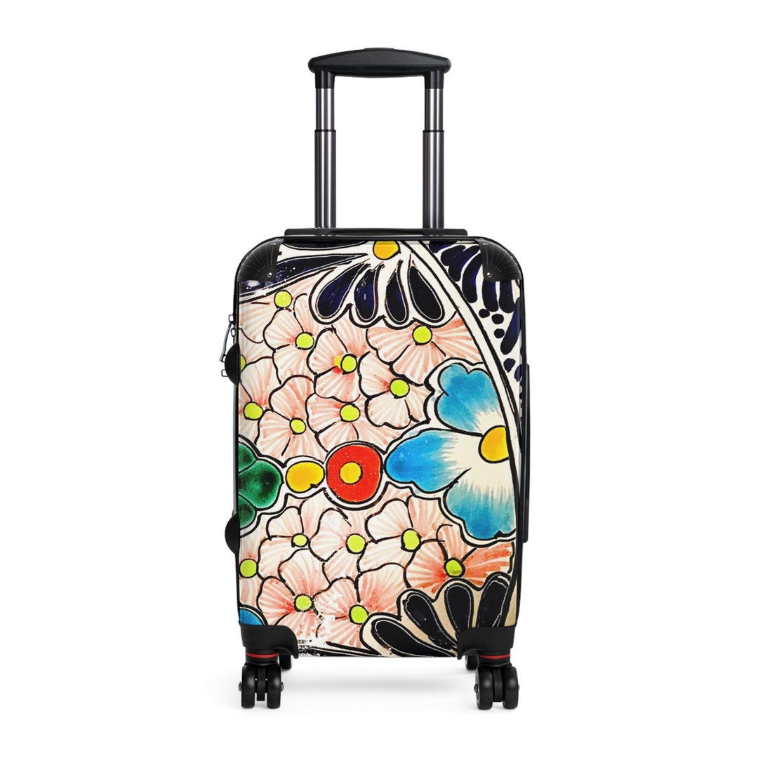 Talavera Blue Flower Suitcase - Etsy