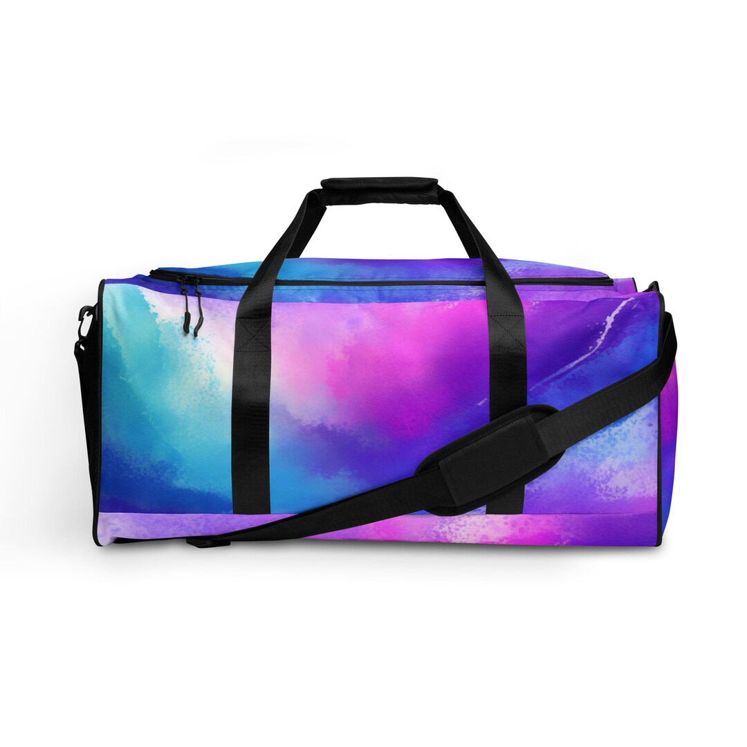 Purple Ombre Duffle Bag / Colorful Everyday Bag / Trendy Duffle Bag ...