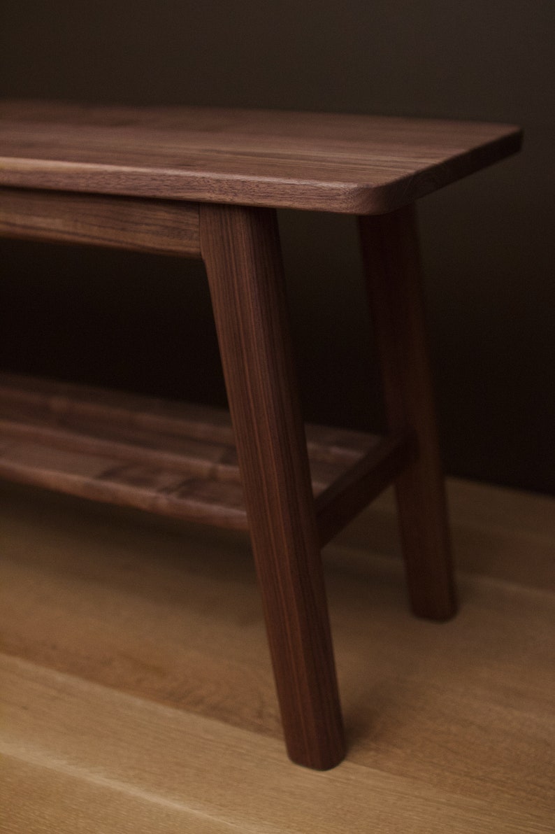 Mid Century Entryway Shoe Bench - Etsy