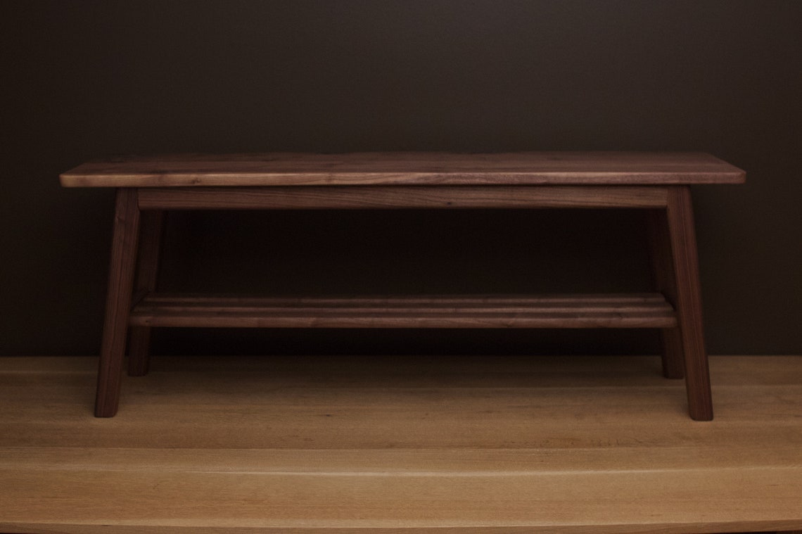 Mid Century Entryway Shoe Bench - Etsy
