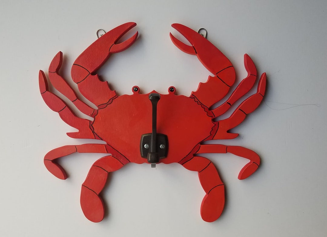 Crab Dish Towel Rack Crab Potholder Rack Kitchen Decor Wall - Etsy