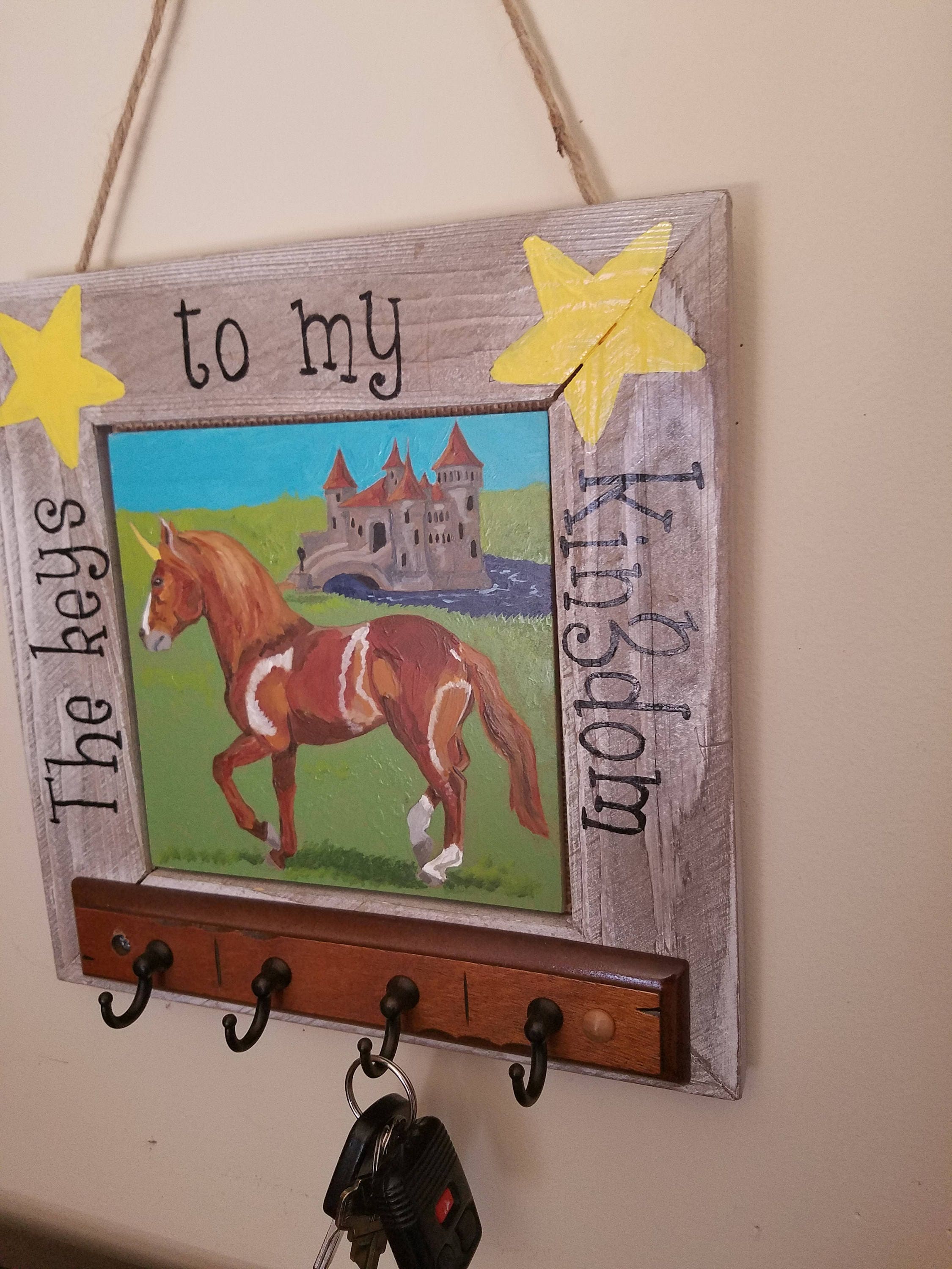 Unicorn Key Hanger Fantasy Key Rack Key Rack Unicorn Wall | Etsy