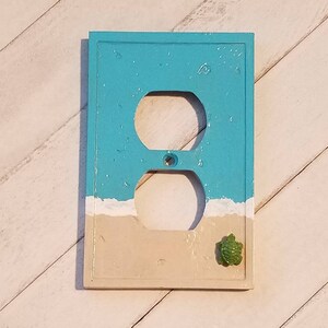 Beach Scene With Turtle Wall Plates Outlet Plate - Etsy