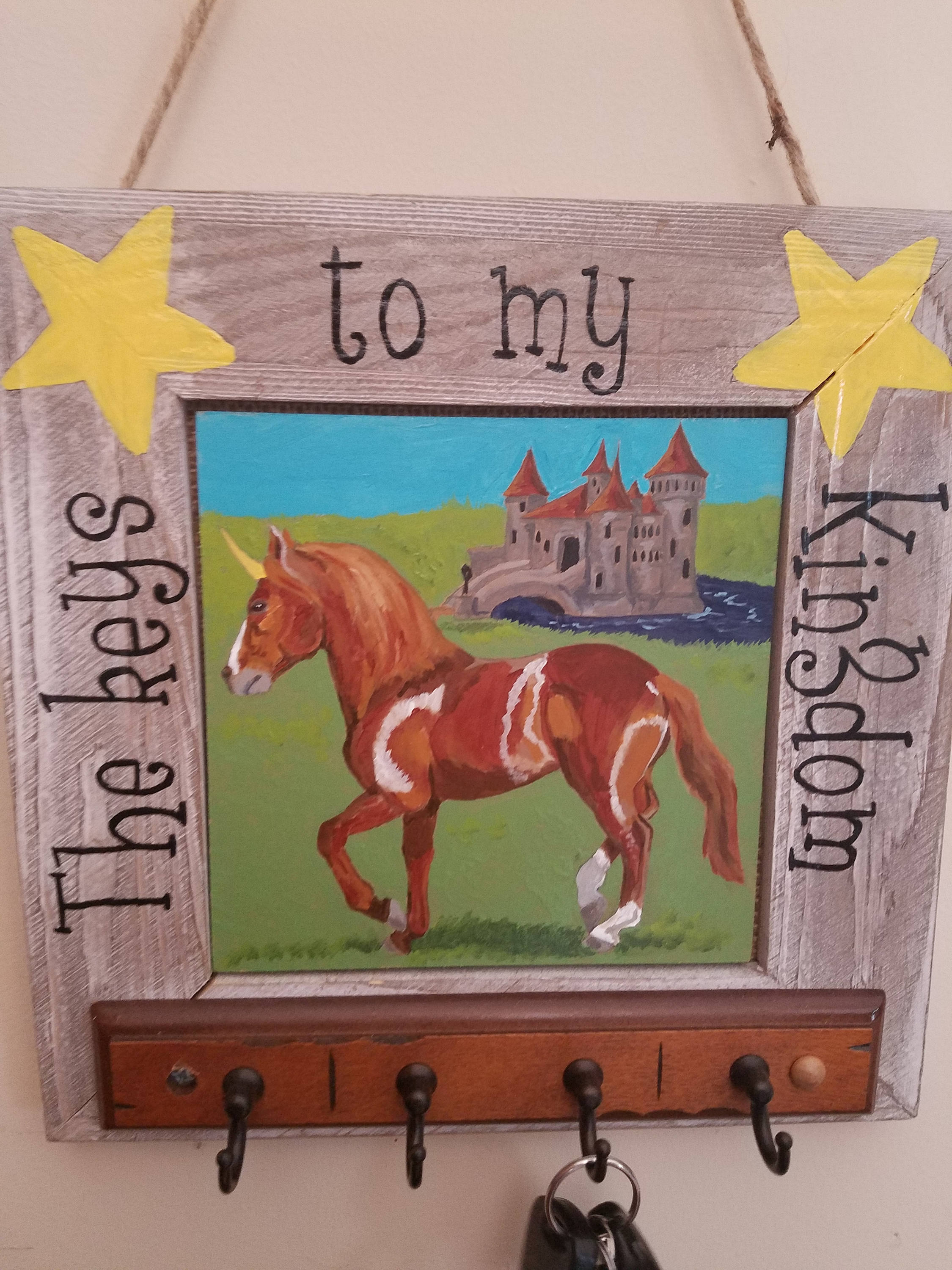 Unicorn Key Hanger Fantasy Key Rack Key Rack Unicorn Wall - Etsy