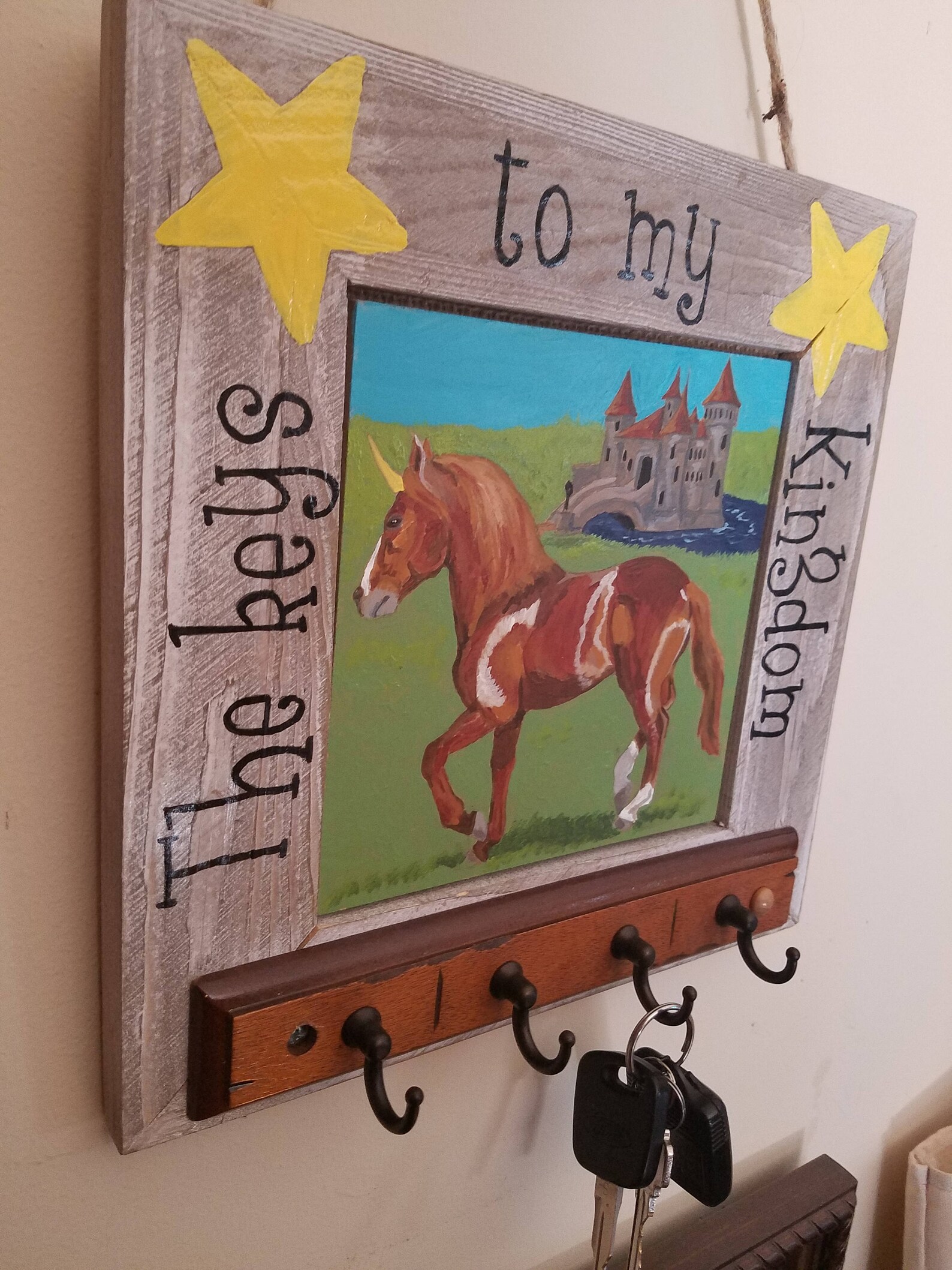 Unicorn Key Hanger Fantasy Key Rack Key Rack Unicorn Wall | Etsy