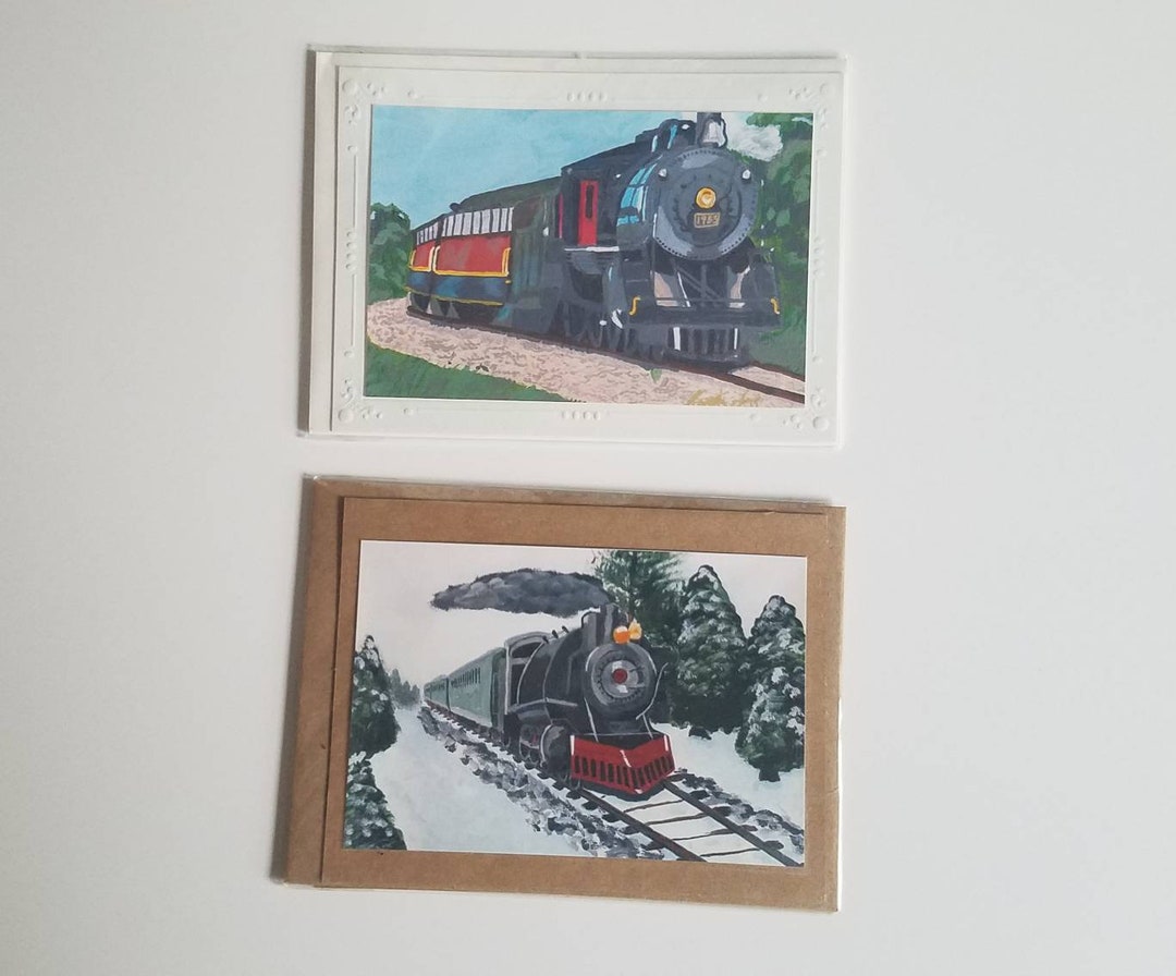 Train Greeting Cards Train Lover Cards Blank Inside Photo - Etsy