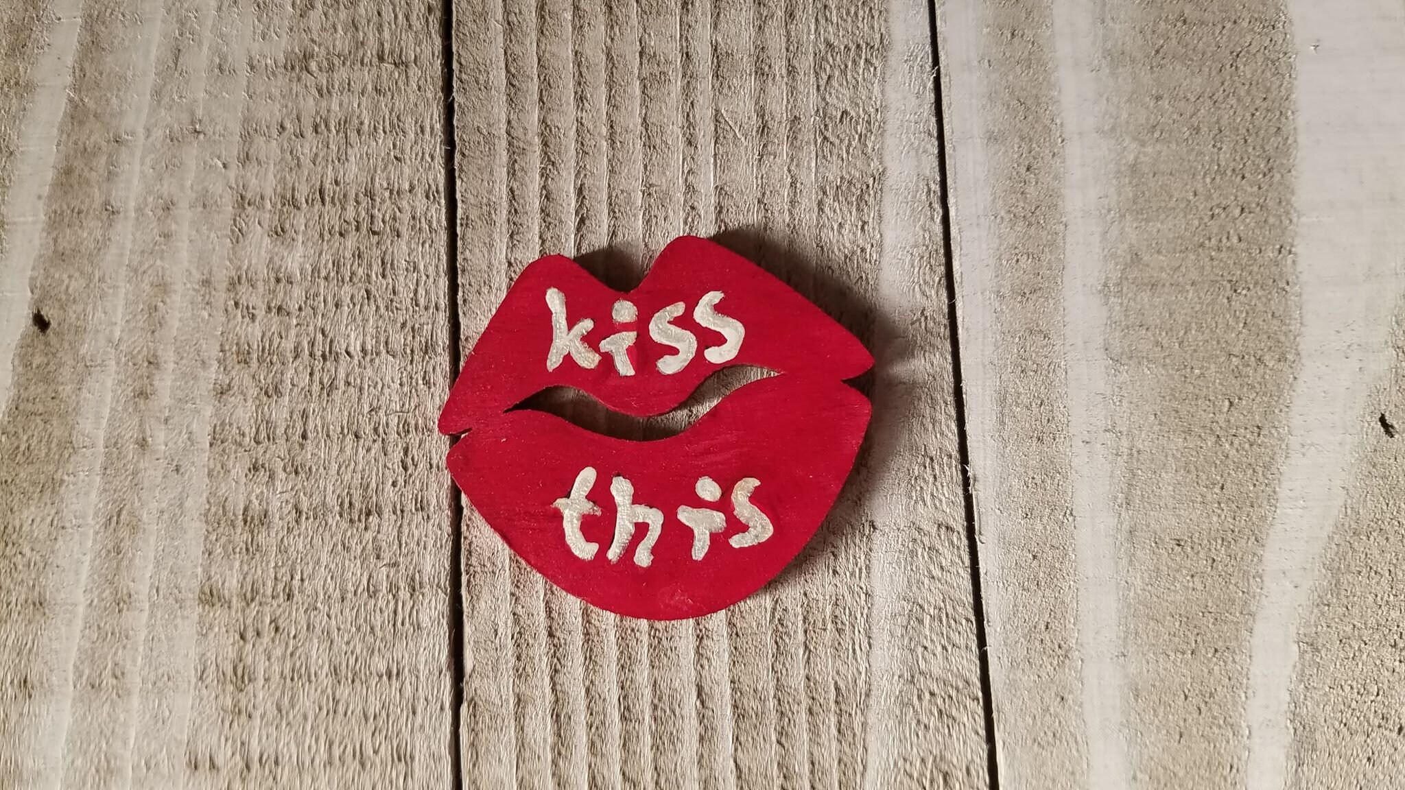 Lips Magnet Kiss This Refrigerator Magnet Red Lips Magnet - Etsy