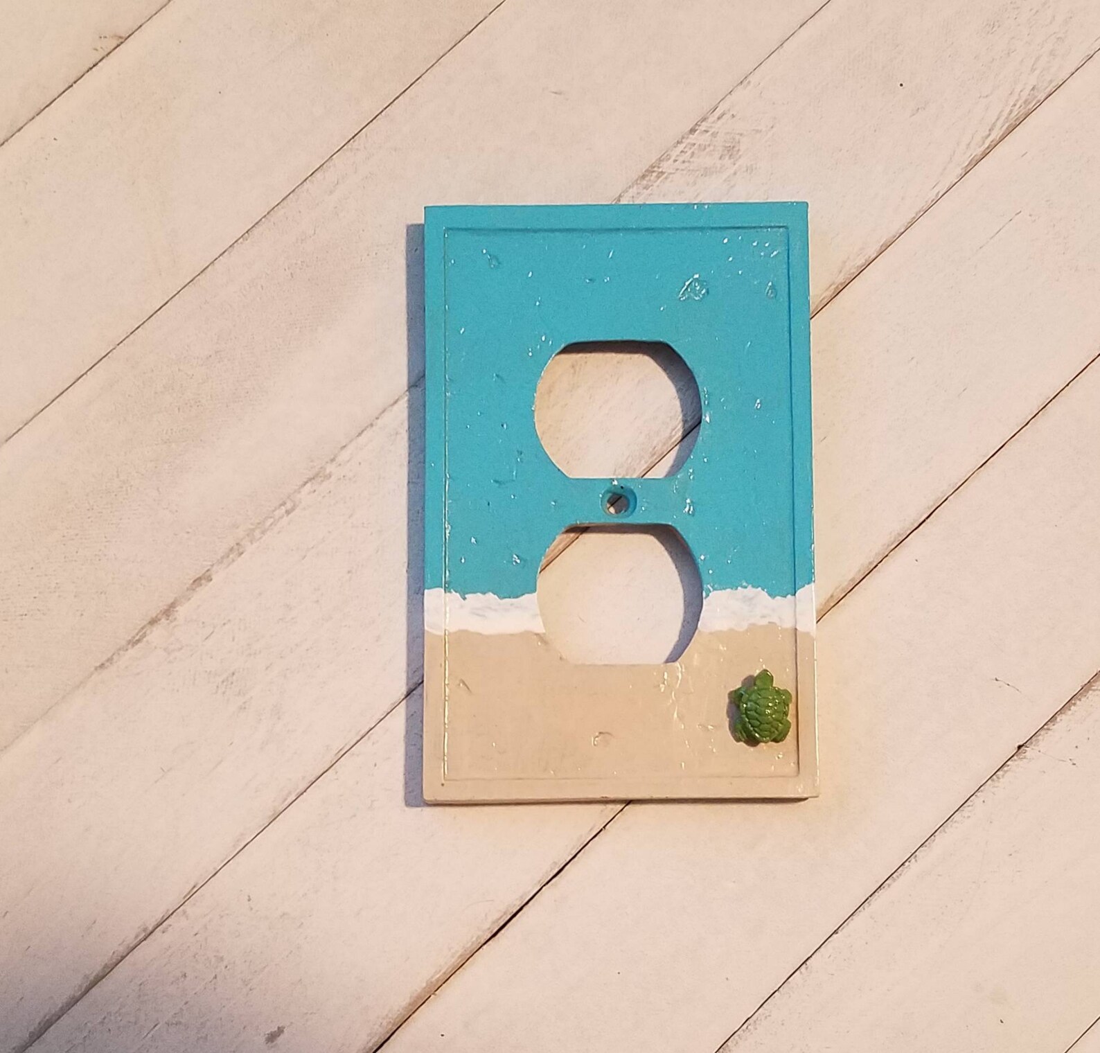 Beach Scene With Turtle Wall Plates Outlet Plate - Etsy