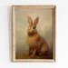 Rustic Rabbit Painting, Printable Wall Art, Digital Download ...