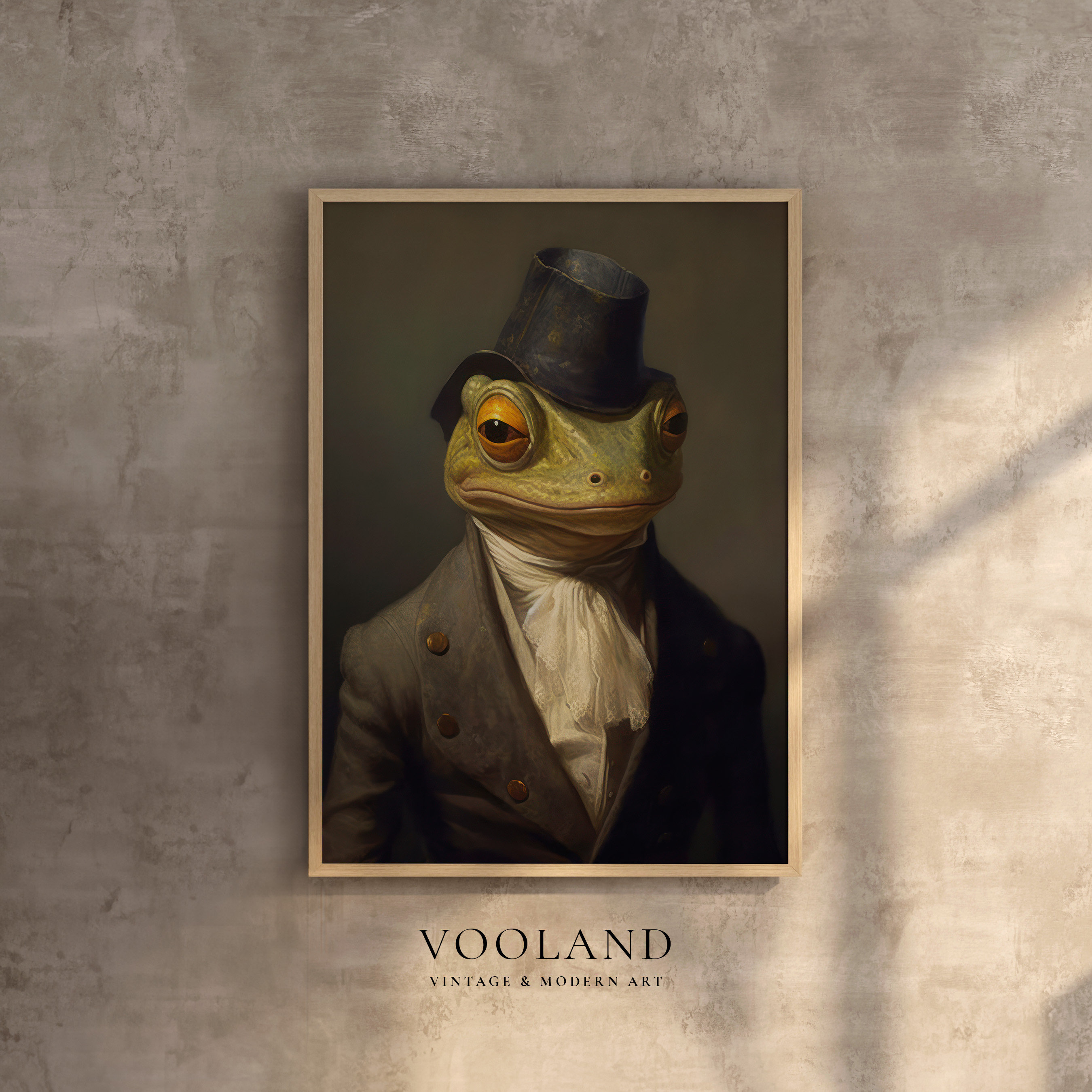 Vintage Frog Portrait, Toad Wearing A Hat Portrait, Gothic Frog Print ...