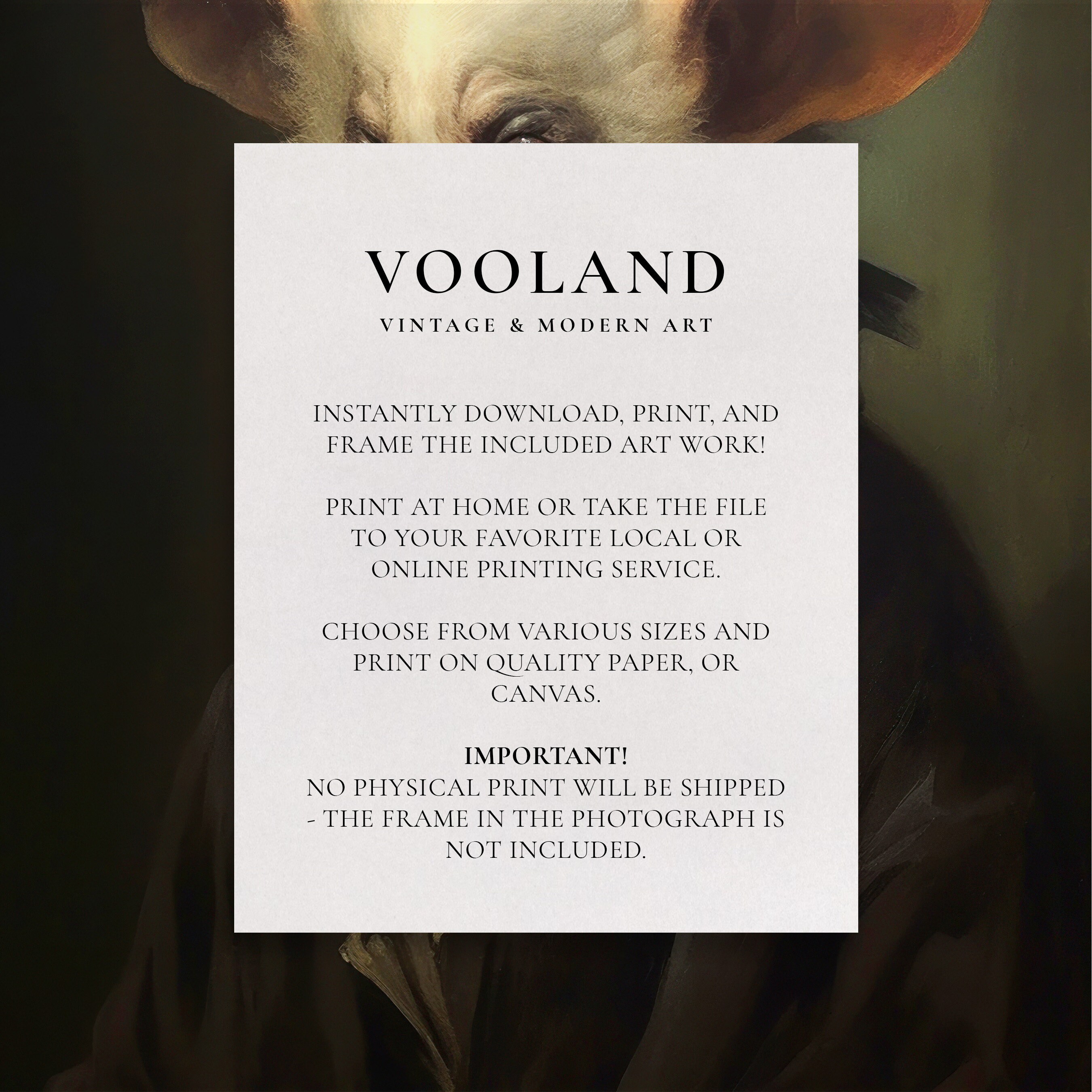 Gothic Aye-aye Poster Vintage Animal Portrait Gothic Art - Etsy