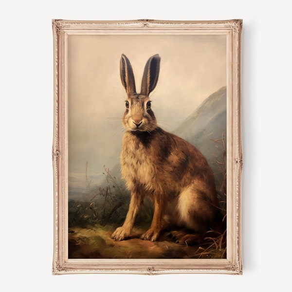 Rabbit Oil Painting - Etsy