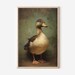 Duck Wall Art Animal Wall Art Oil Painting Vintage Art - Etsy