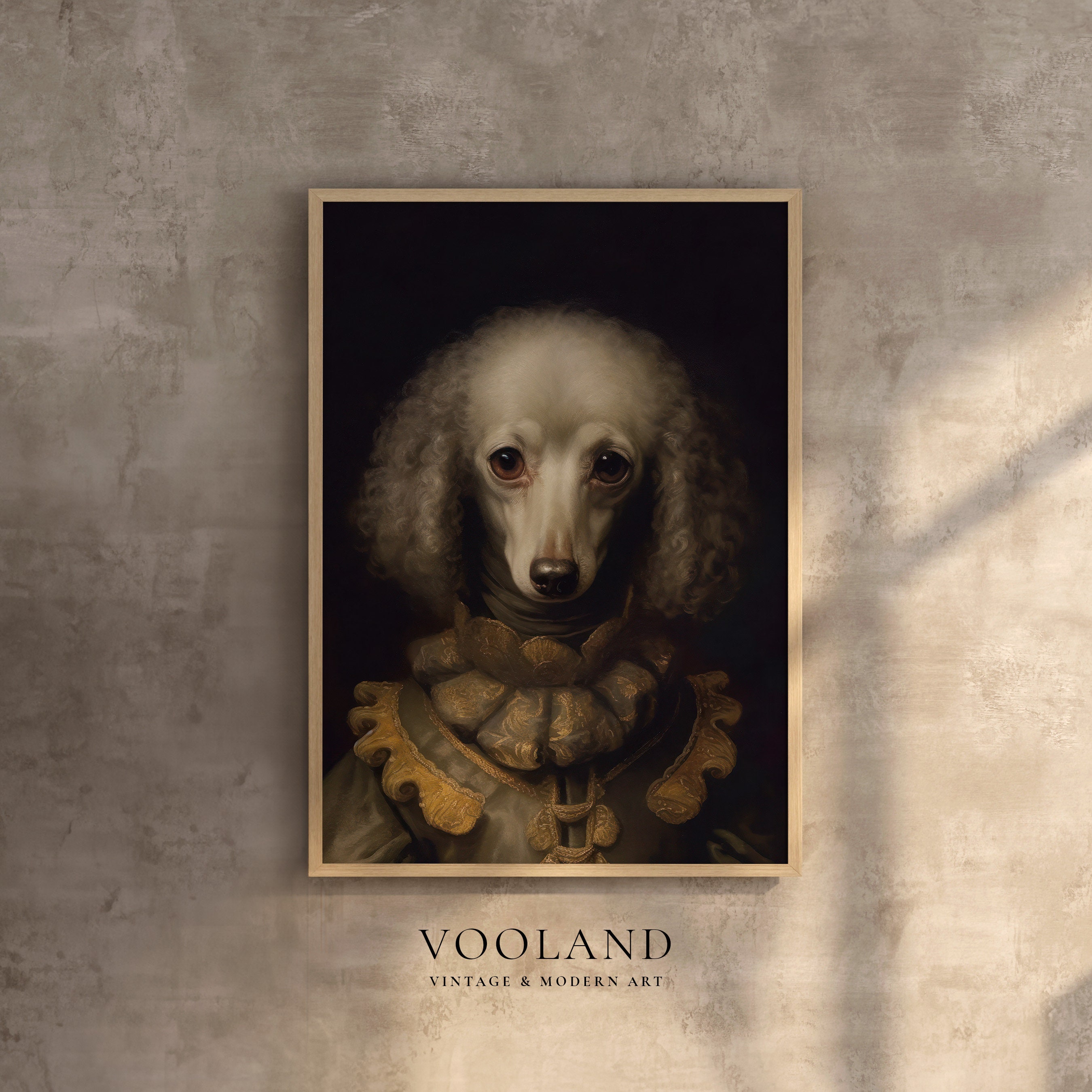 Vintage Poodle Poster, Art Poster Print, Home Decor, Animal Lover Gift ...