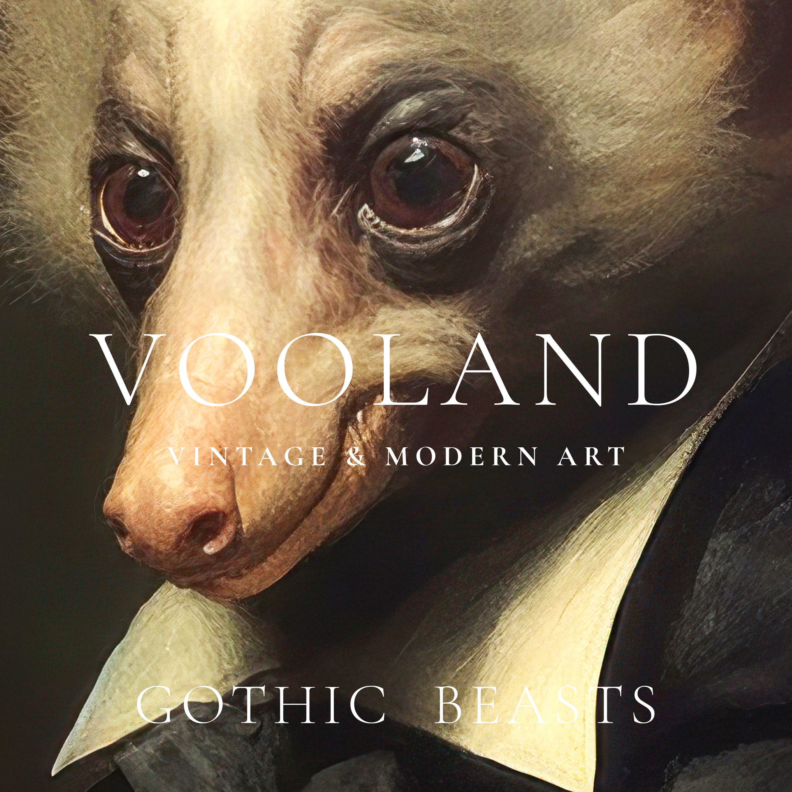 Gothic Aye-aye Poster Vintage Animal Portrait Gothic Art - Etsy