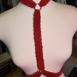 Red Crochet Harness - Etsy