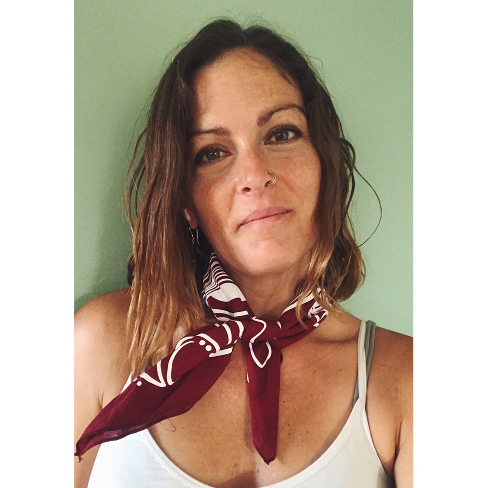 Snake Bandana, Original Artwork Screenprinted in California on Wine ...