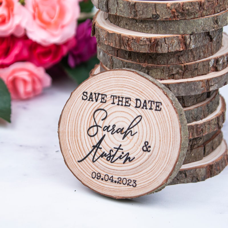 Wood Save the Date - Etsy