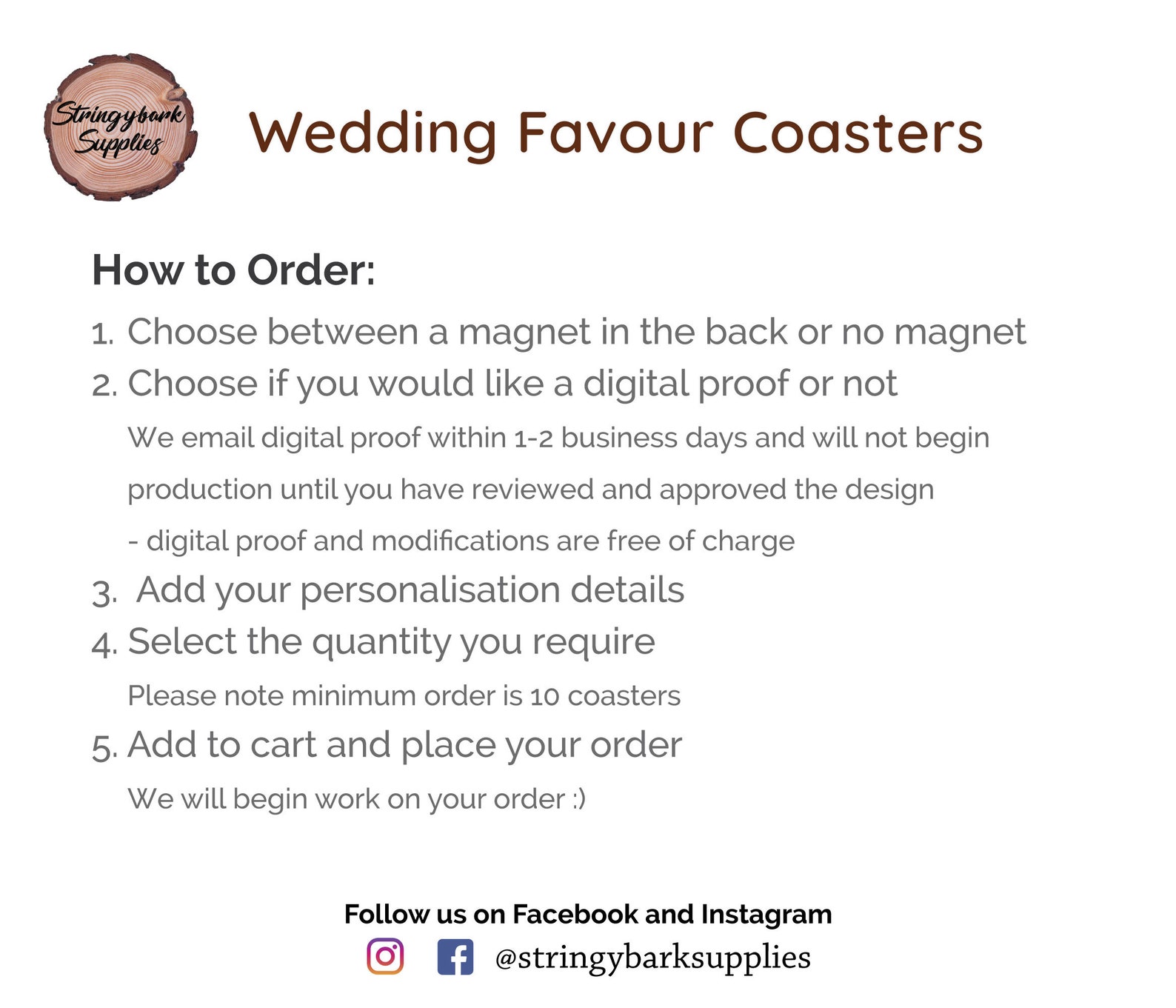 Rustic Wedding Favor Coasters Wood Slice Favors for Wedding - Etsy