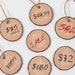 20 Pack Blank Wooden Hang Tags Wood Price Tags Wood Slice Tags DIY ...