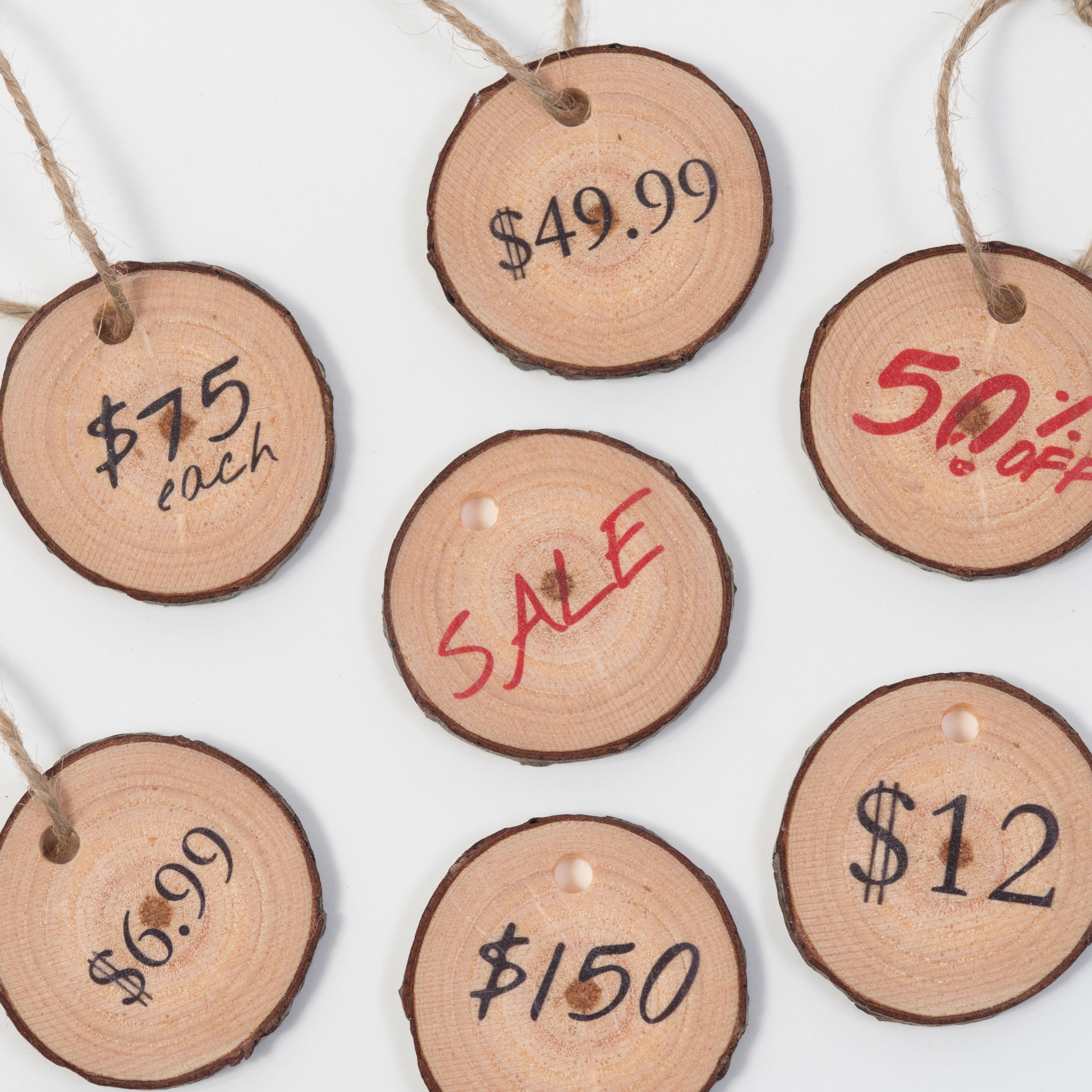 20 pack Blank Wooden Hang Tags Wood Price Tags Wood | Etsy