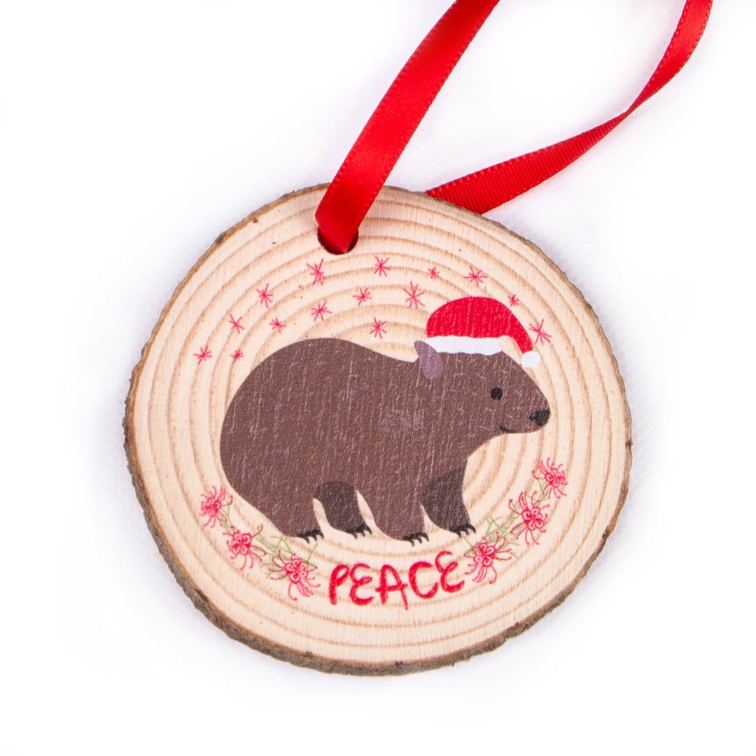 Wombat Christmas Ornament • Sleepy Wombat Ornament • Christmas Gift ...