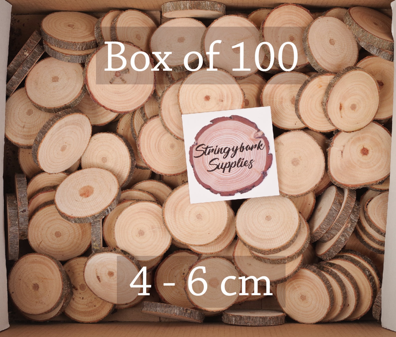 100 Pack 4 6 Cm Wood Slices 2 Inch Wood Slices Bulk Wood - Etsy
