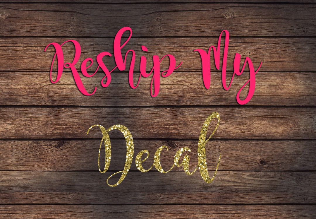 Reship My Decal Please Read Entire Listing - Etsy