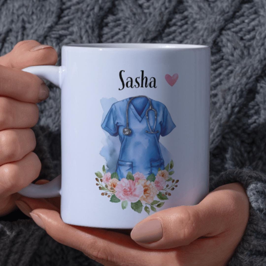 Personalised Nurse Mug With Name / NHS Nurse Thank You Gift / New Nurse ...