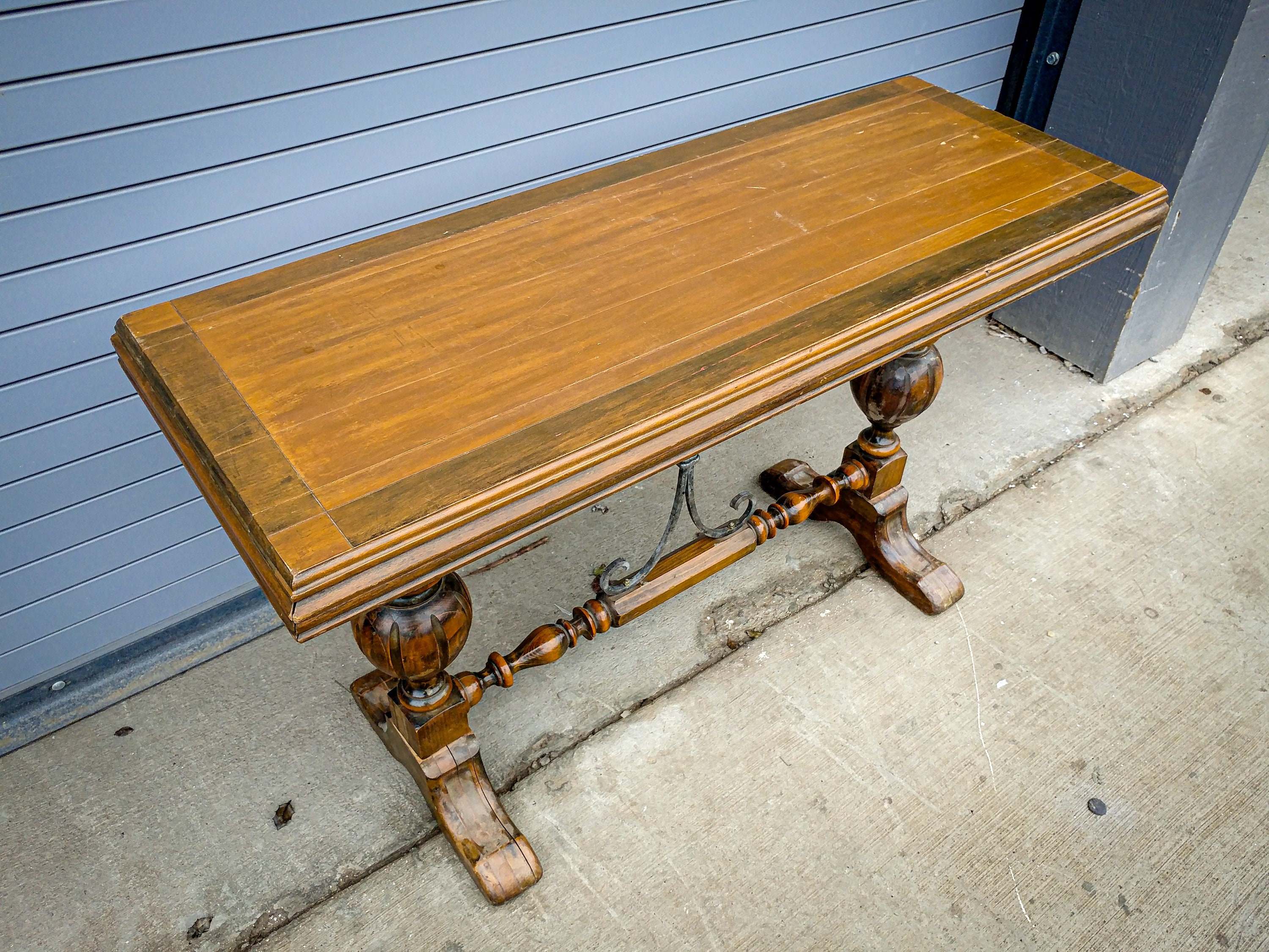Kiel Furniture Co. Jacobean Mahogany Library/sofa Table - Etsy
