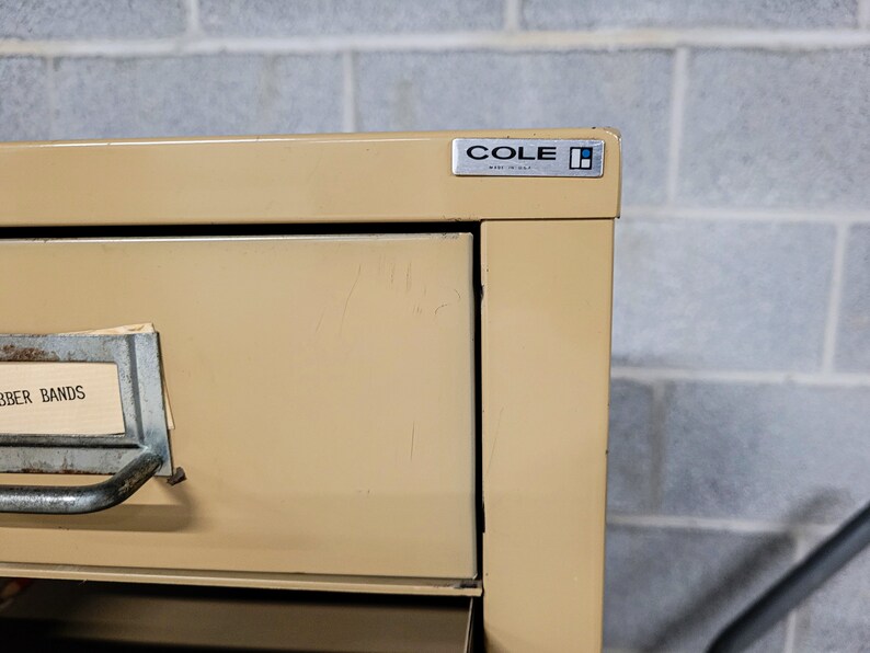 Cole Library Beige 27-drawer Metal Card File Cabinet - Etsy