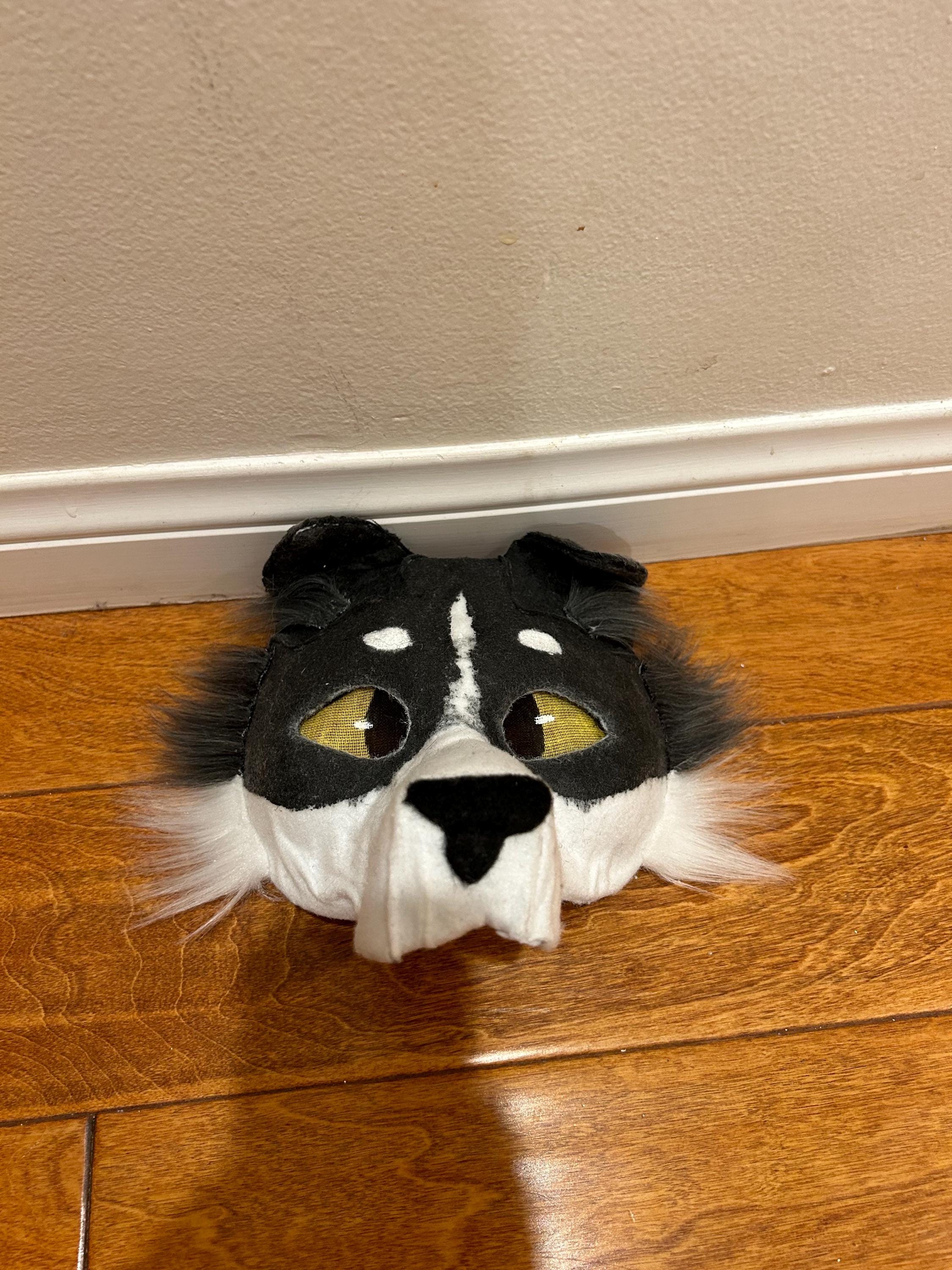 Handmade Border Collie Mask - Etsy